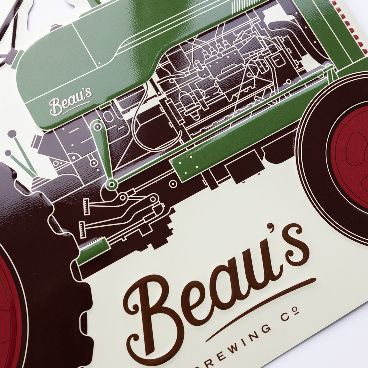 Beau's Tractor Tin Sign – Beau's Brewing